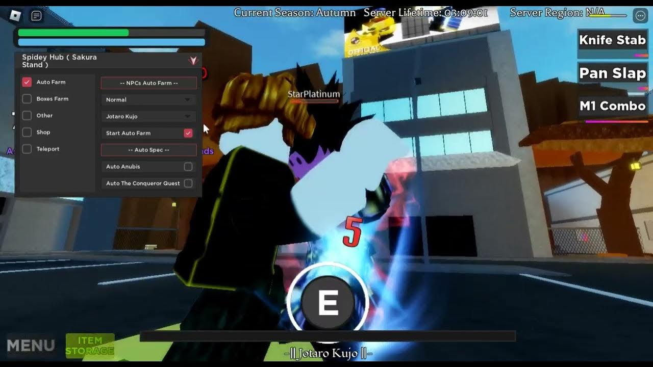 [SHOWCASE] 1 Hit Auto Farm Sakura Stand Script | (Spidey Hub) - YouTube