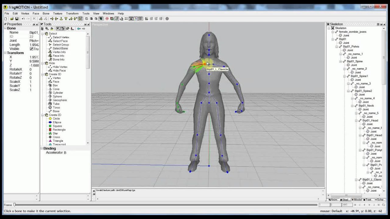 Delete Bone From Hierarchy Using Fragmotion for use in Game Guru and App Game Kit - YouTube
