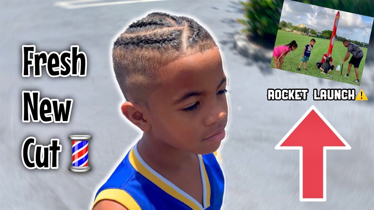 Jalen's New Haircut / We Tried To Launch A Rocket 🚀 VLOG!! - YouTube