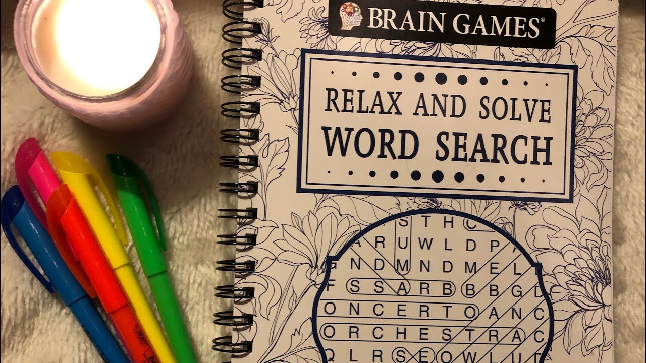 ASMR Let’s do a Word Search Puzzle Together 🖊 whispered reading | soft ...