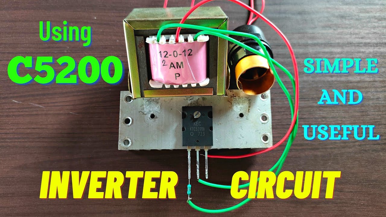 Inverter using Transistor | 2sc5200 inverter circuit | how to make ...