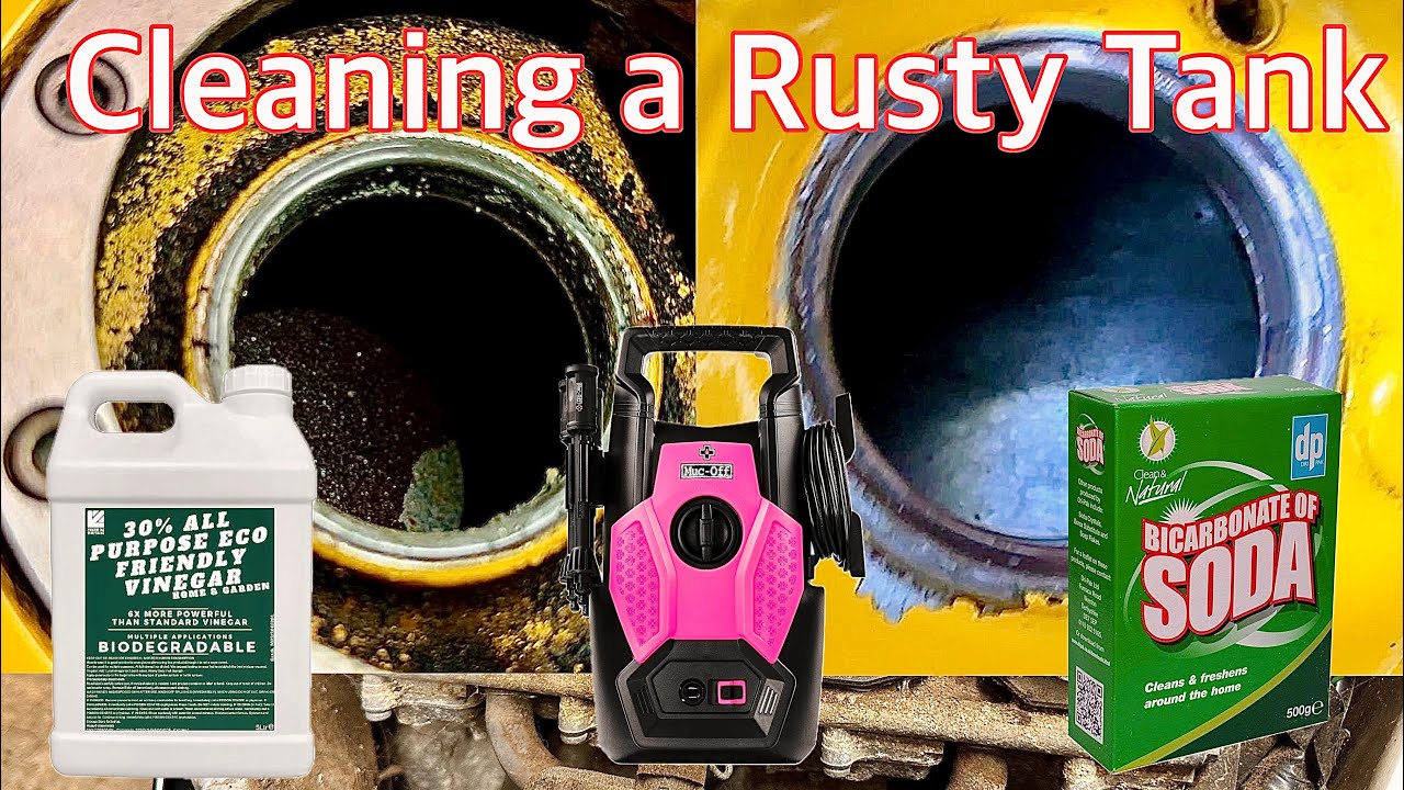 How to clean a Rusty Petrol/Gas Tank - CBR900RRV #fireblade # ...