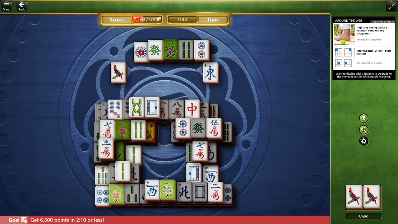 Microsoft Mahjong Daily Challenge October 11, 2021 | Score Attack ...