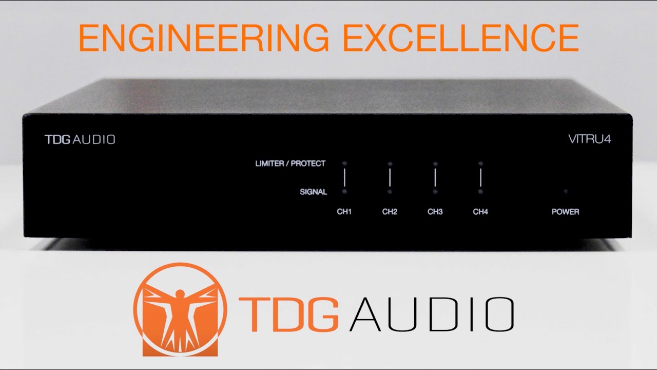 TDG Audio VITRU4 120 Watt Amplifier for Speakers Features - YouTube