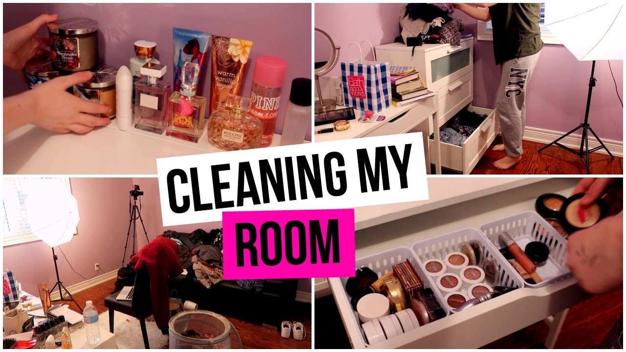 CLEANING MY ROOM! - YouTube