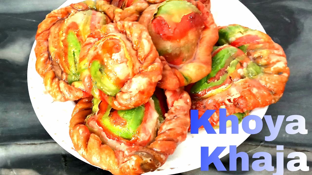 How to make khoya khaja recipe|Mawa Khaja|खोया/मावा खाजा - YouTube