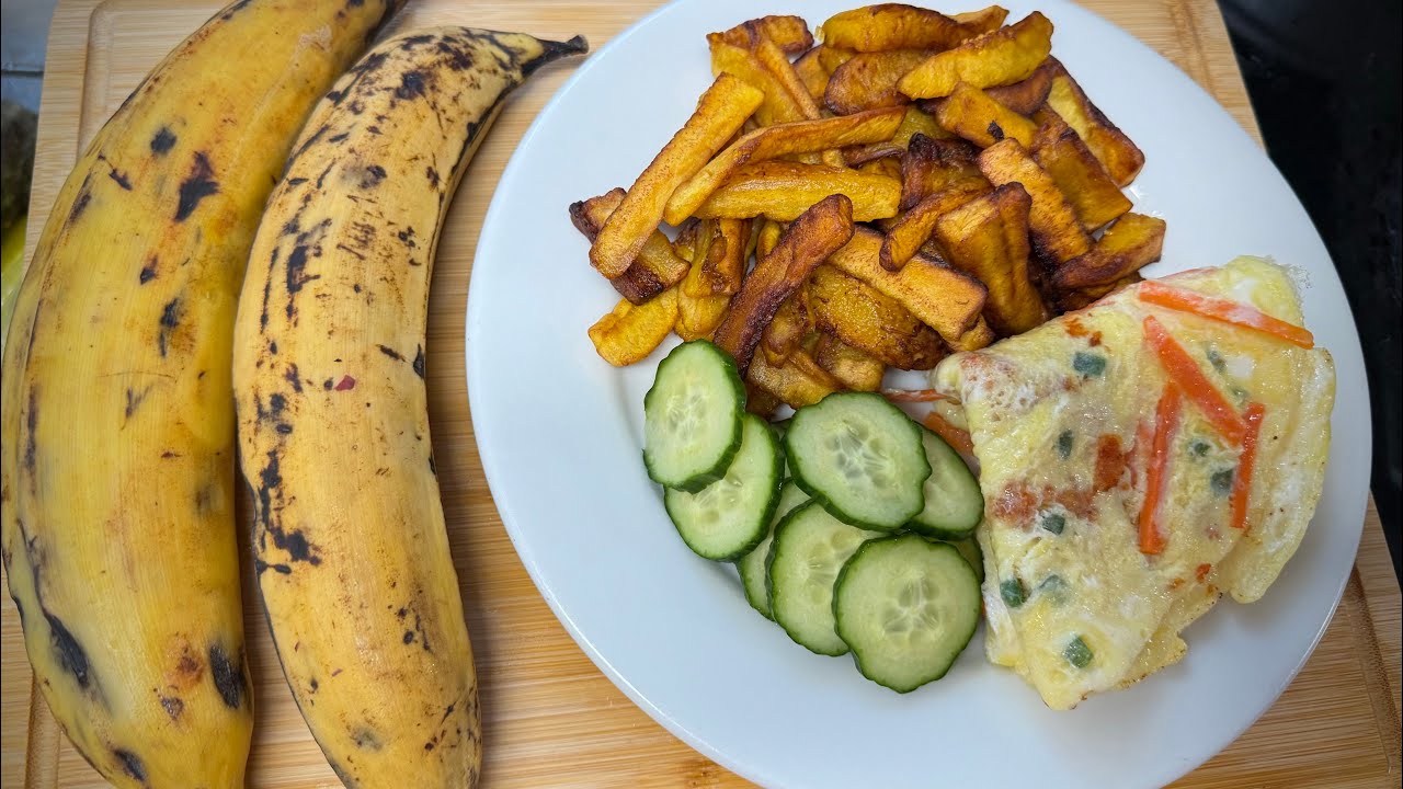 Turning Plantain Into The Breakfast of Champions - YouTube