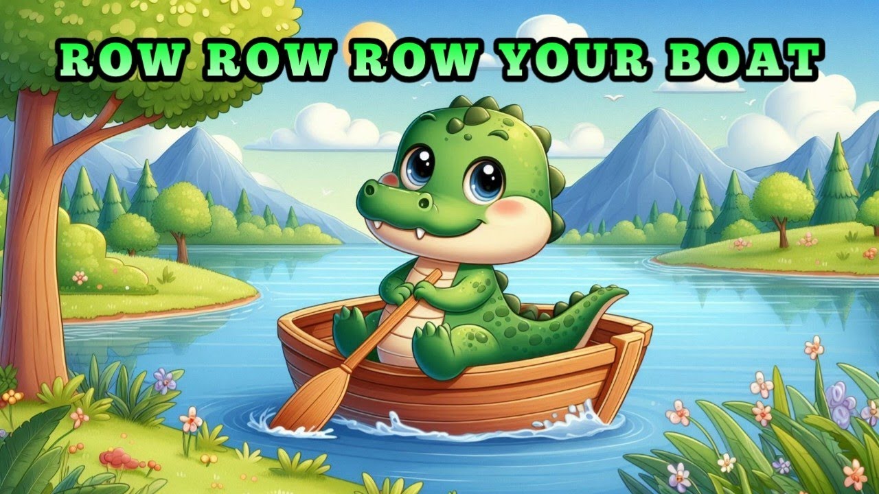 row row row your boat (NURSERY RHYMES) kids song || songs for babies ...