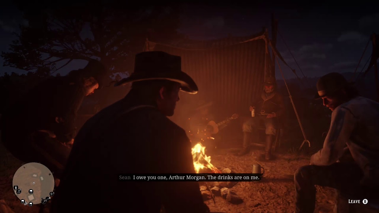 Red Dead Redemption 2 part 6(Camp Party and Getting Drunk at Valentine ...