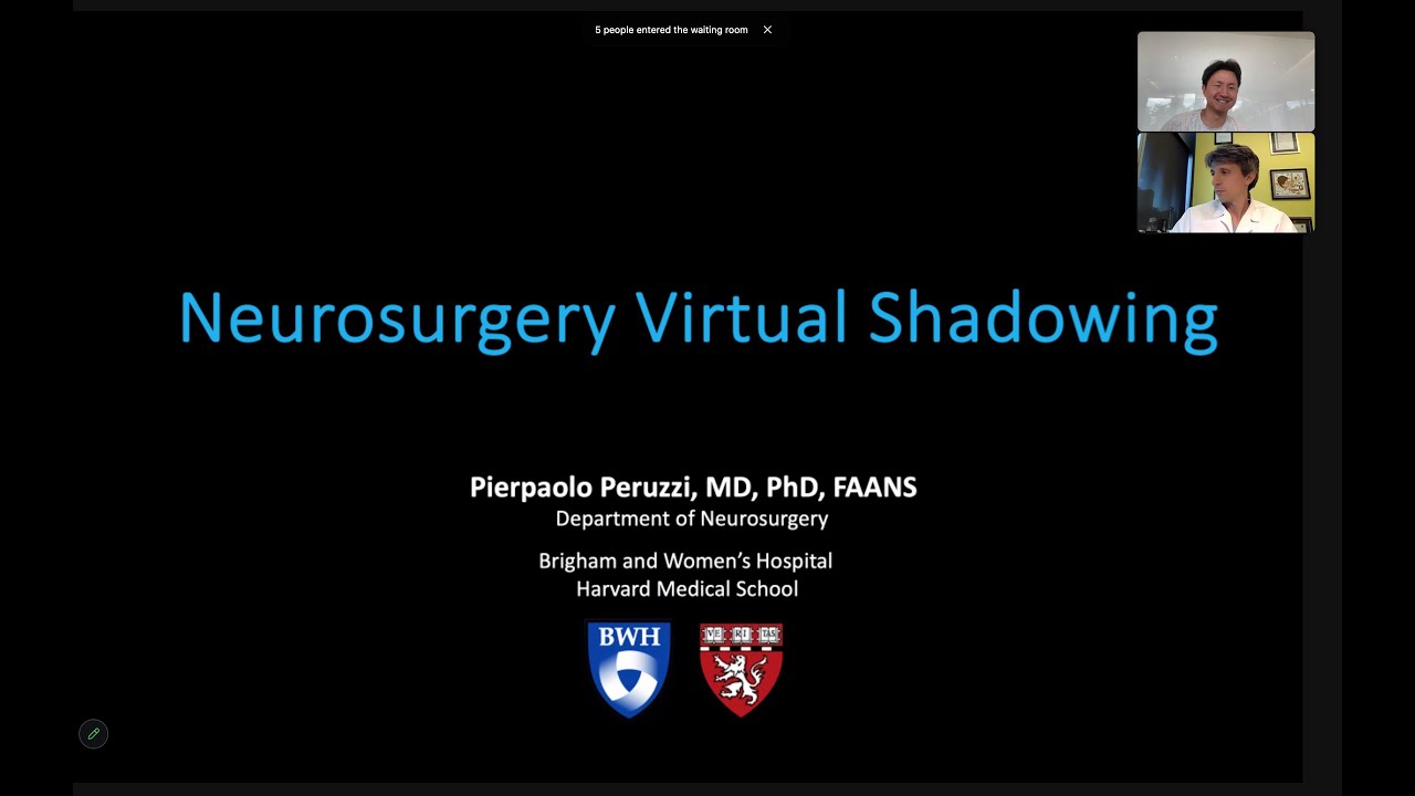 Virtual Shadowing with Dr. Peruzzi, Assistant Professor of Neurosurgery ...