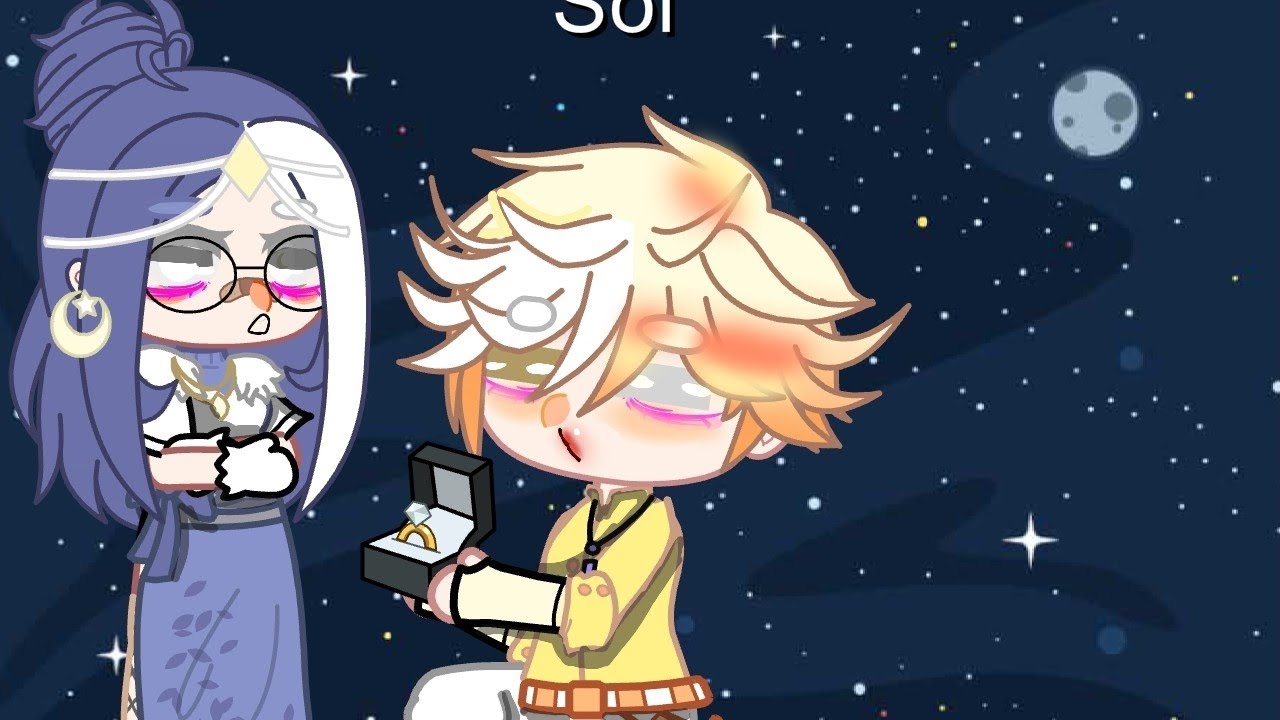 ˏˋ°•*⁀ O sol pediu a lua em casamento e a lua traiu o sol {Gacha cute} - YouTube