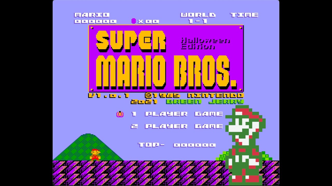 Super Mario Bros. Halloween Edition (SMB1 Hack) Gameplay I Enhanced ...