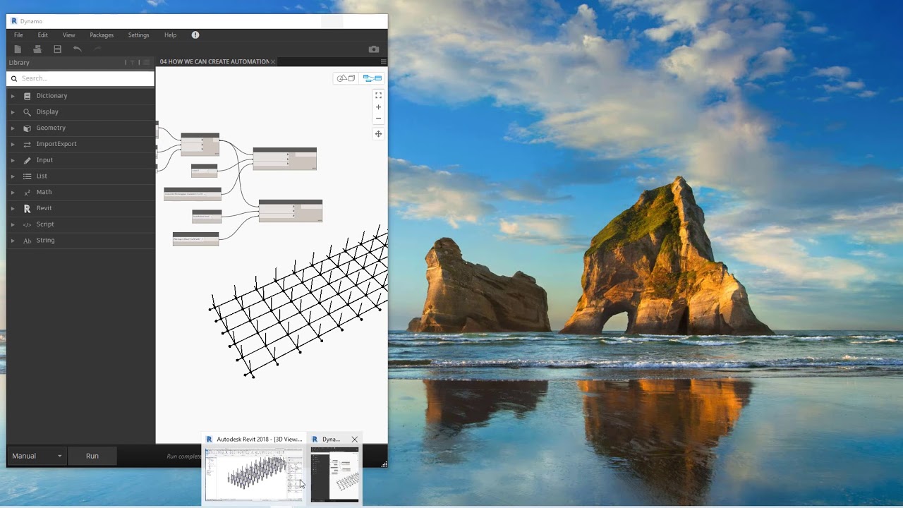 05 DYNAMO CREATE FOUNDATION AND TIE BEAM IN REVIT - YouTube
