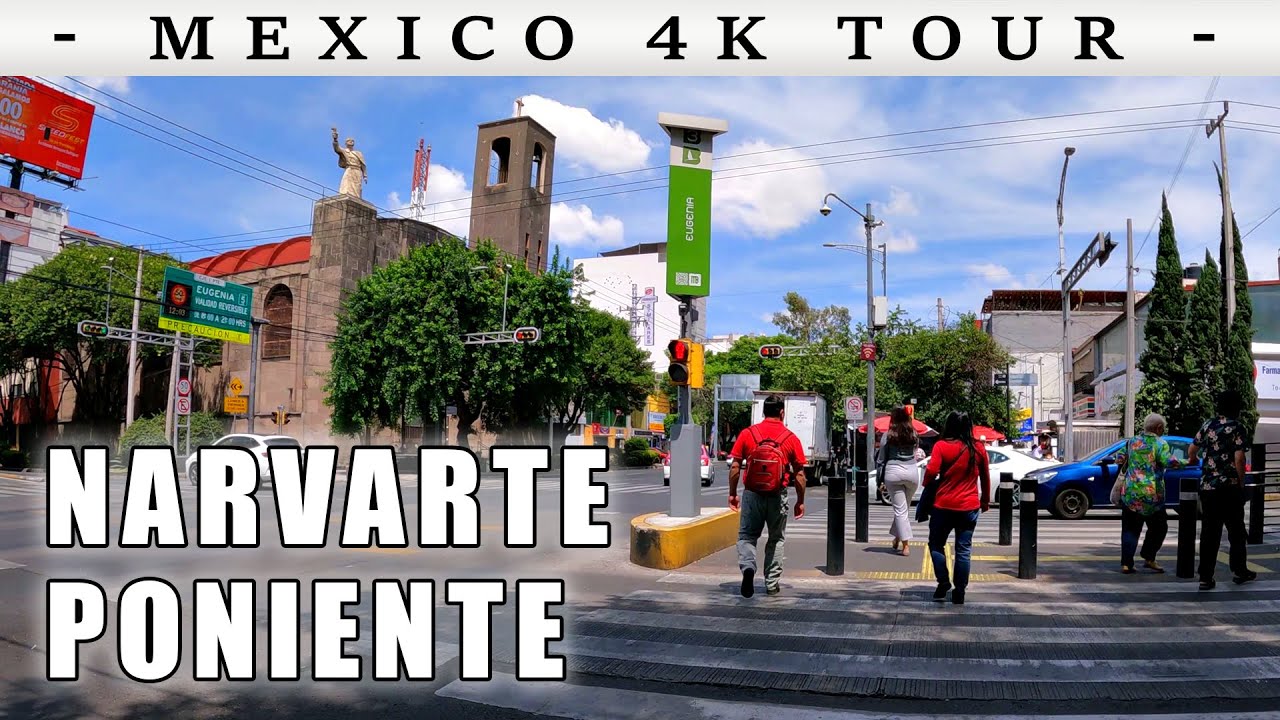 Avenida Cuauhtémoc, Colonia Narvarte Poniente 🇲🇽 Ciudad de México [4K ...
