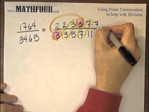 Using Prime Factorization to Reduce Fractions Ex 2 - YouTube