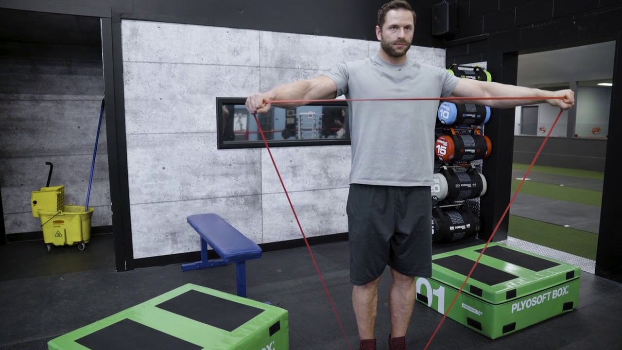 Lateral Raise Band Isometric Hold - YouTube