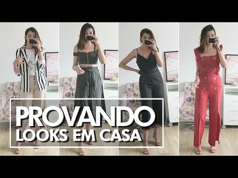 PROVANDO LOOKS EM CASA | Lia Camargo - YouTube