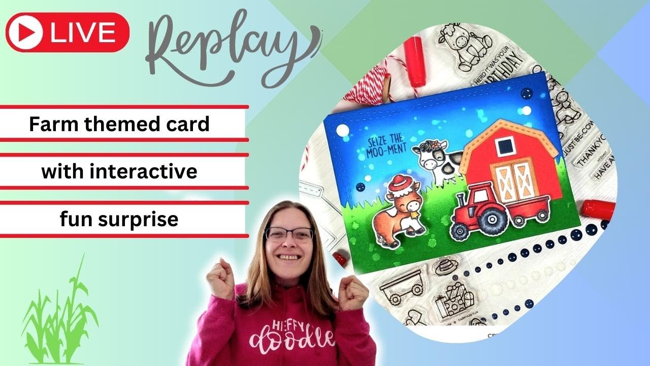 Create a fun farm themed card with a simple interactive element - YouTube