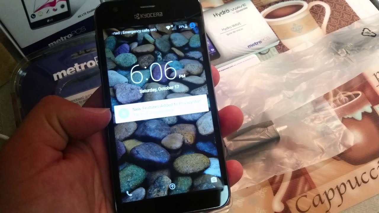 Kyocera hydro wave unboxing metro pcs - YouTube