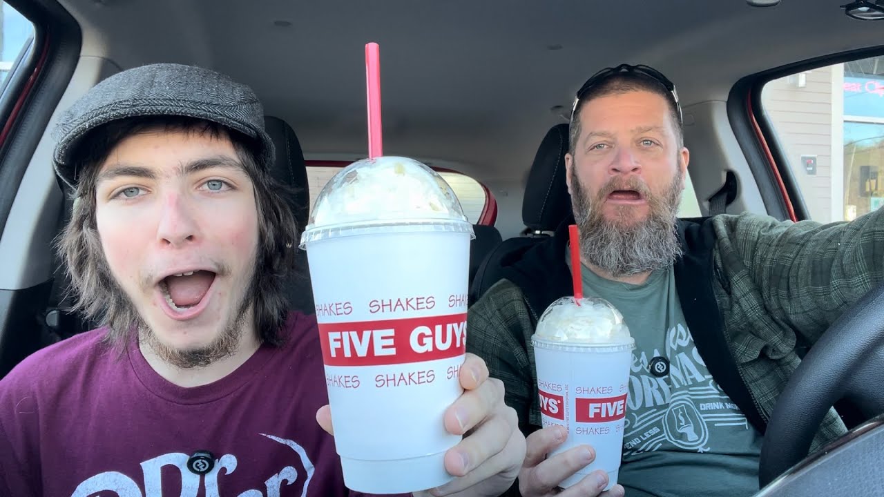 Is Five Guy’s NEW Candy Cane Crunch Shake WORTH A TRY?? | Food Review ...