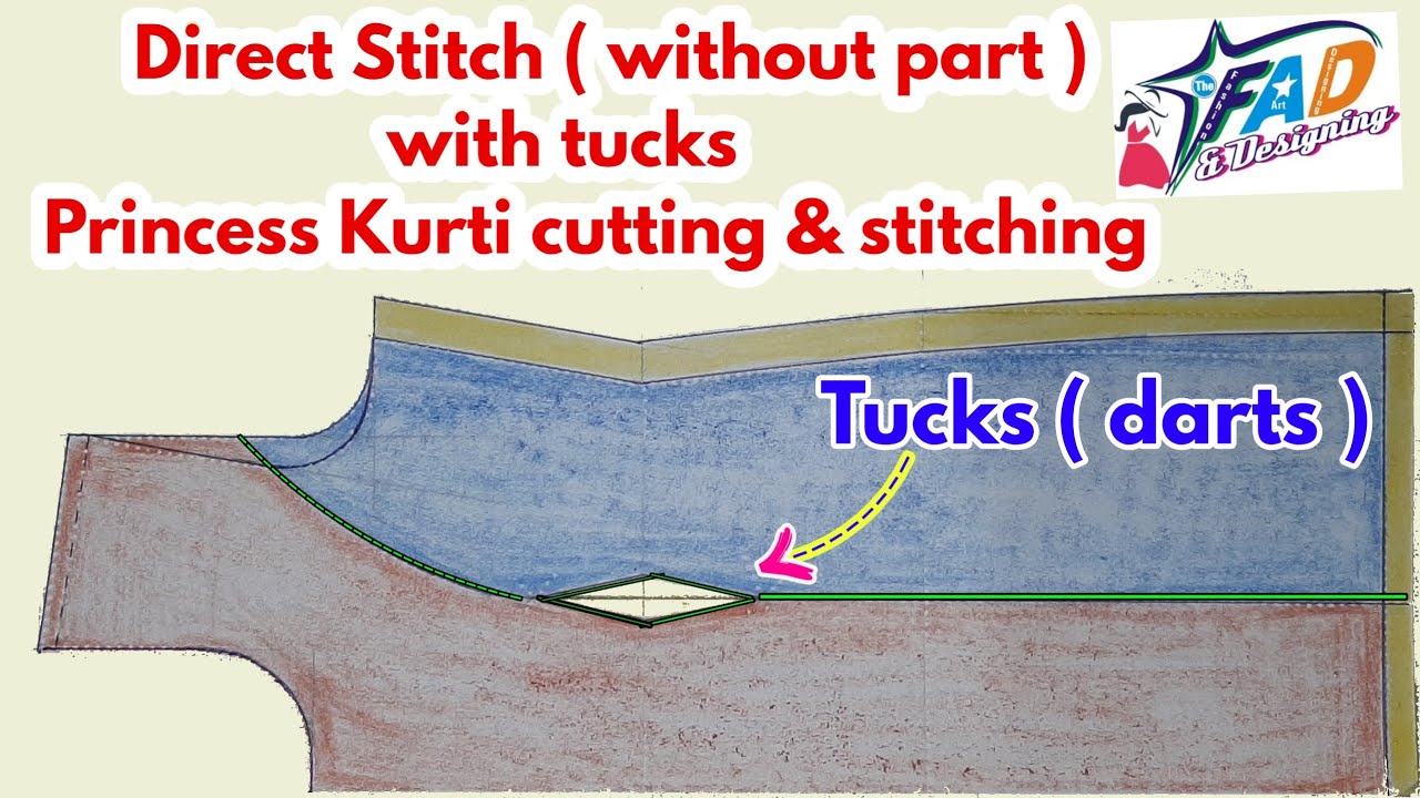 how to cut princesss cut kurti / princess cut top - YouTube