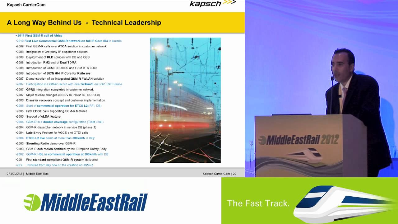 Kapsch CarrierCom presentation from Middle East Rail 2012 - YouTube