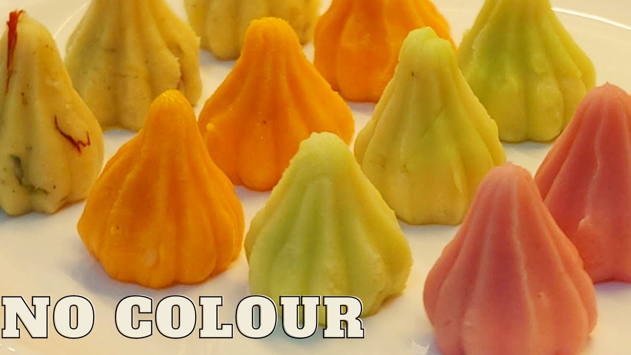 4 FLAVOURED | INSTANT MAWA MODAK | NO ADDED COLOUR | EASY MODAK RECIPE ...