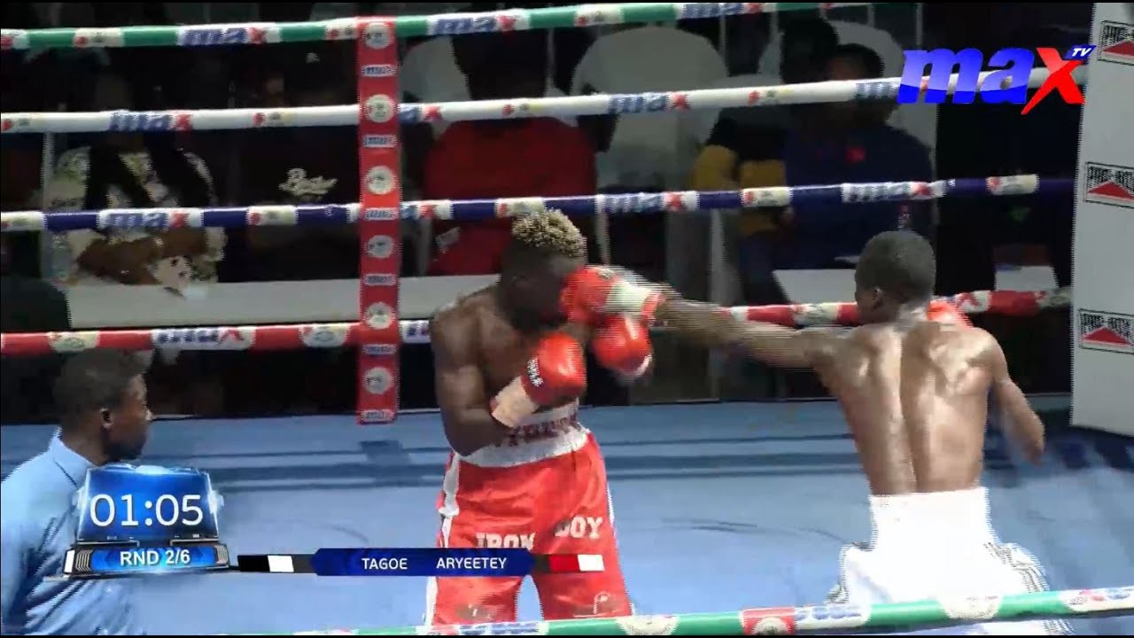 David Tagoe Vs Isaac Aryeetey | Fight Night 3 | Bukom Boxing Arena ...