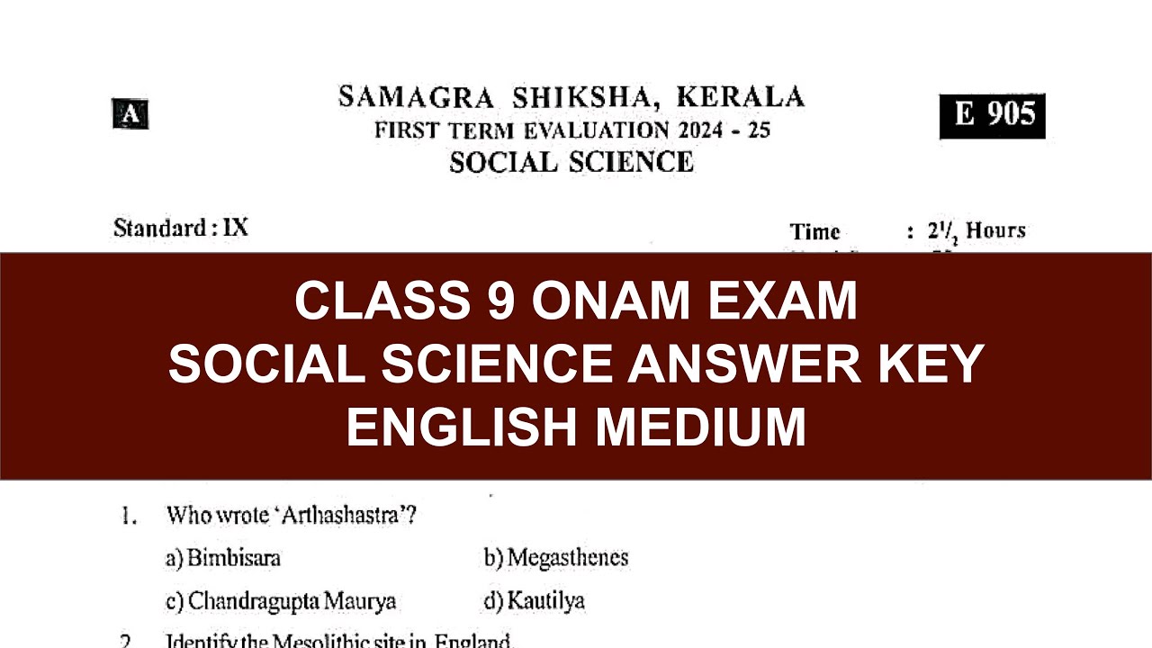 Class 9 Onam Exam Social Science Answer Key 2024 English Medium YouTube class-9-onam-exam-social-science-answer-key-2024-english-medium-youtube