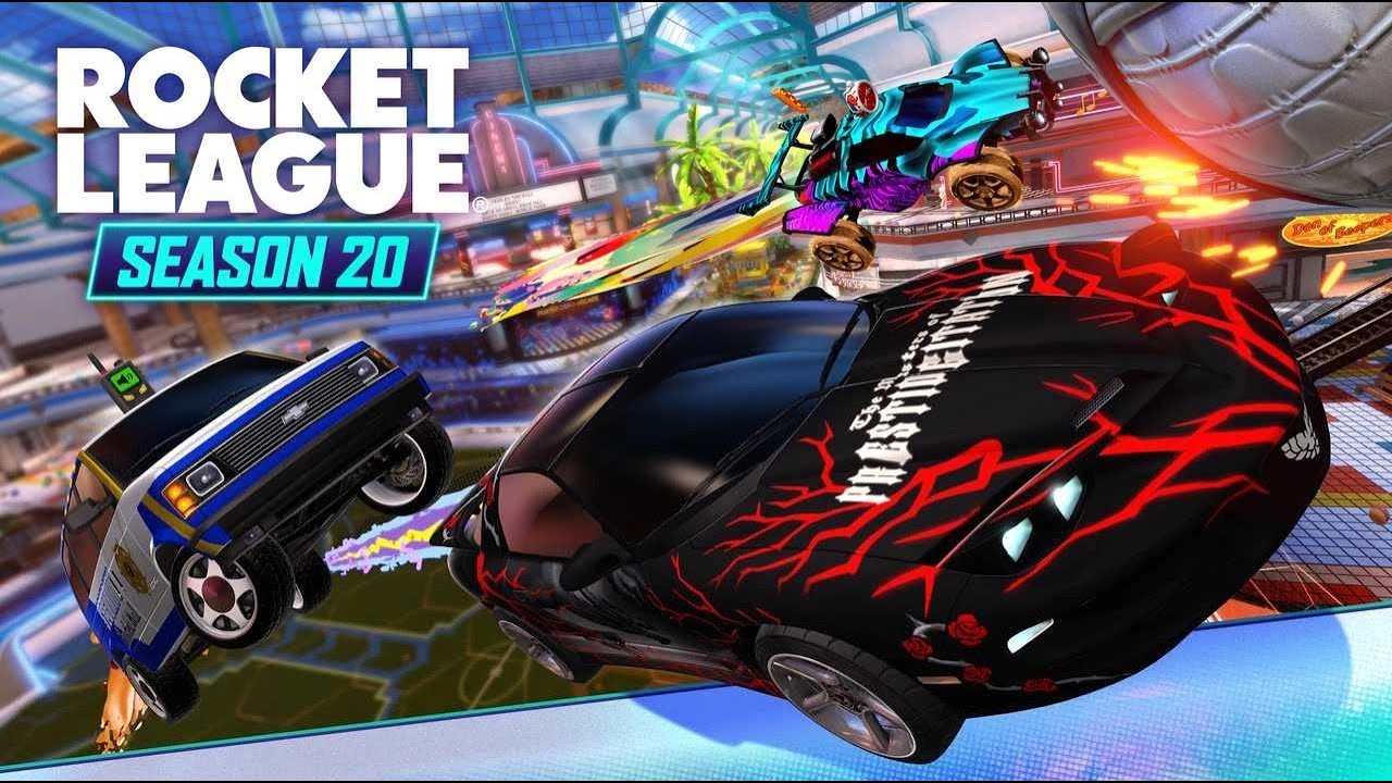 Rocket League: Season 20 | 4v4 Chaos en Sunset Dunes - YouTube