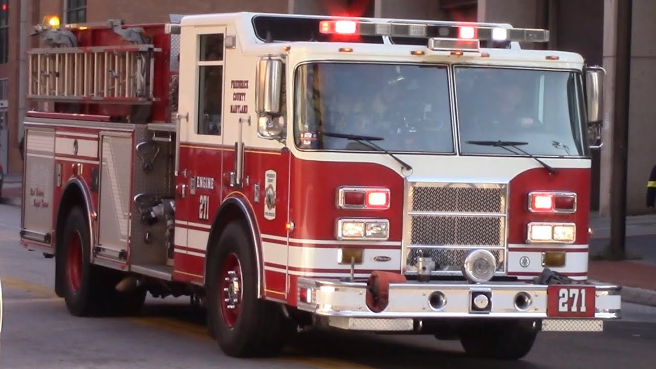 Frederick County Fire & Rescue Engine 271 Responding - YouTube
