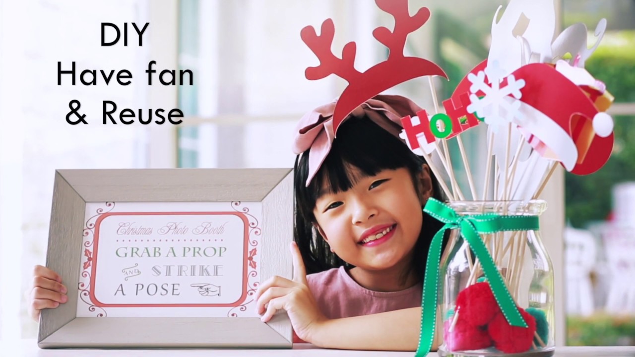 📸🤩Easy DIY Christmas Photo Booth Props- Christmas Box Kit - New Year’s ...