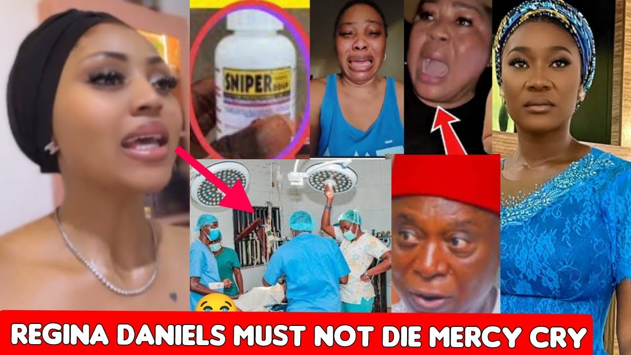 BREAKING🚨Regina Daniels collapsed DYING bleeding😭💔 mercy Johnson cries ...
