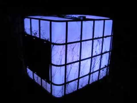 RGB Led Lights in Large Plactic Containers - YouTube