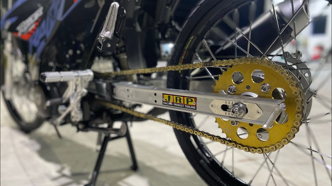 Suzuki Raider 150 Fi/ Carb | JRP Swing Arm V5 CNC type +2 - YouTube