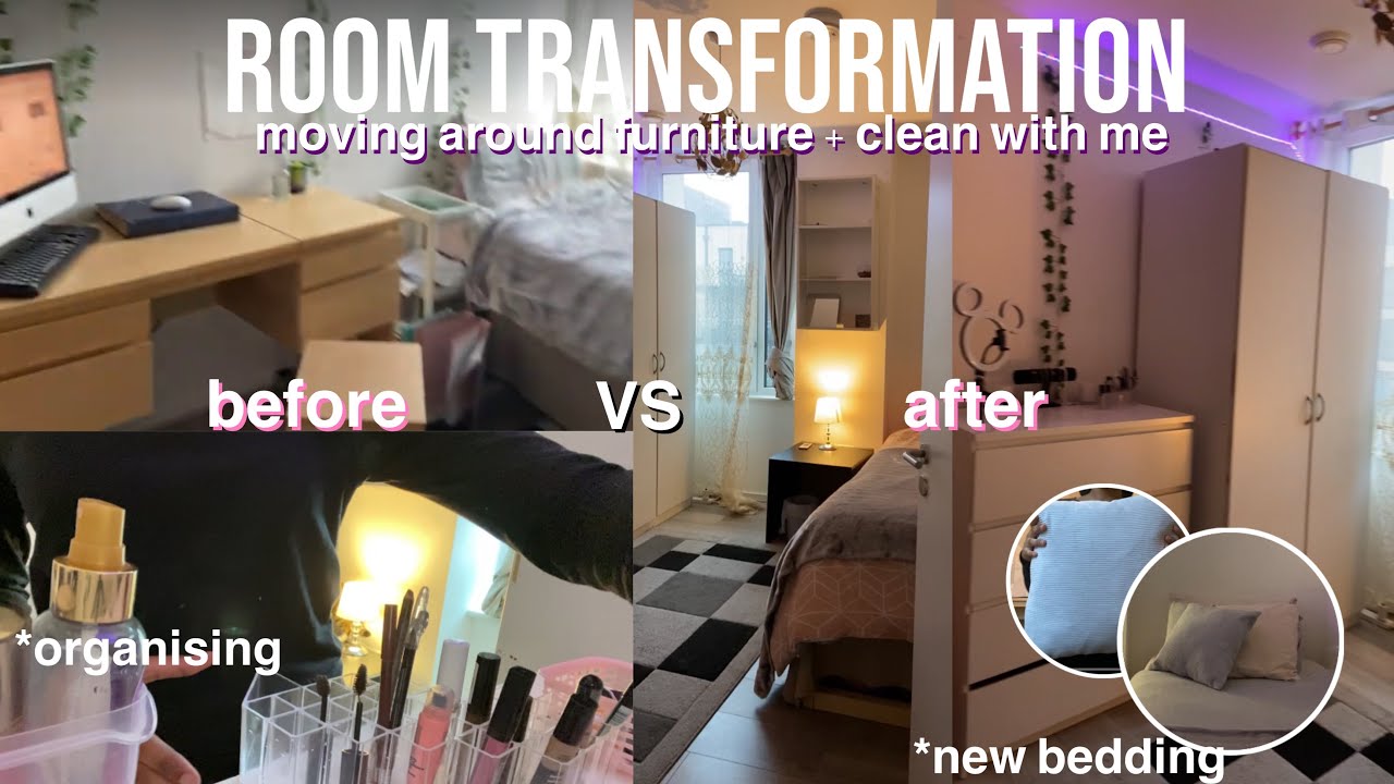 ROOM TRANSFORMATION | TOUR + CLEAN WITH ME - YouTube