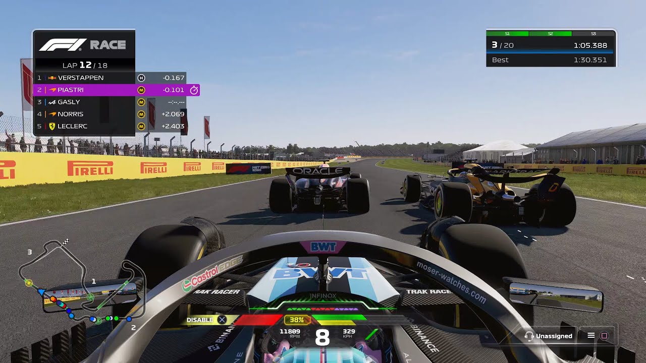 F1 24 | Round 12 | Silverstone | Alpine A524 | Gasly - YouTube