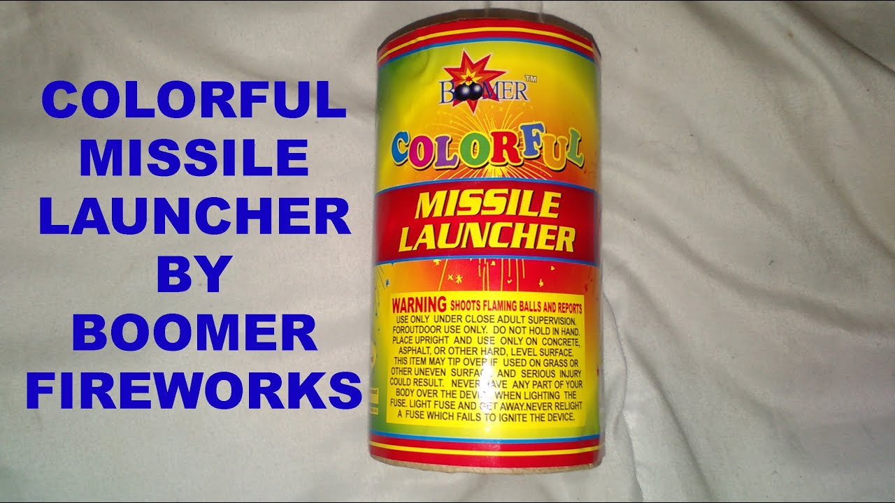 Colorful Missile Launcher by Boomer Fireworks - YouTube