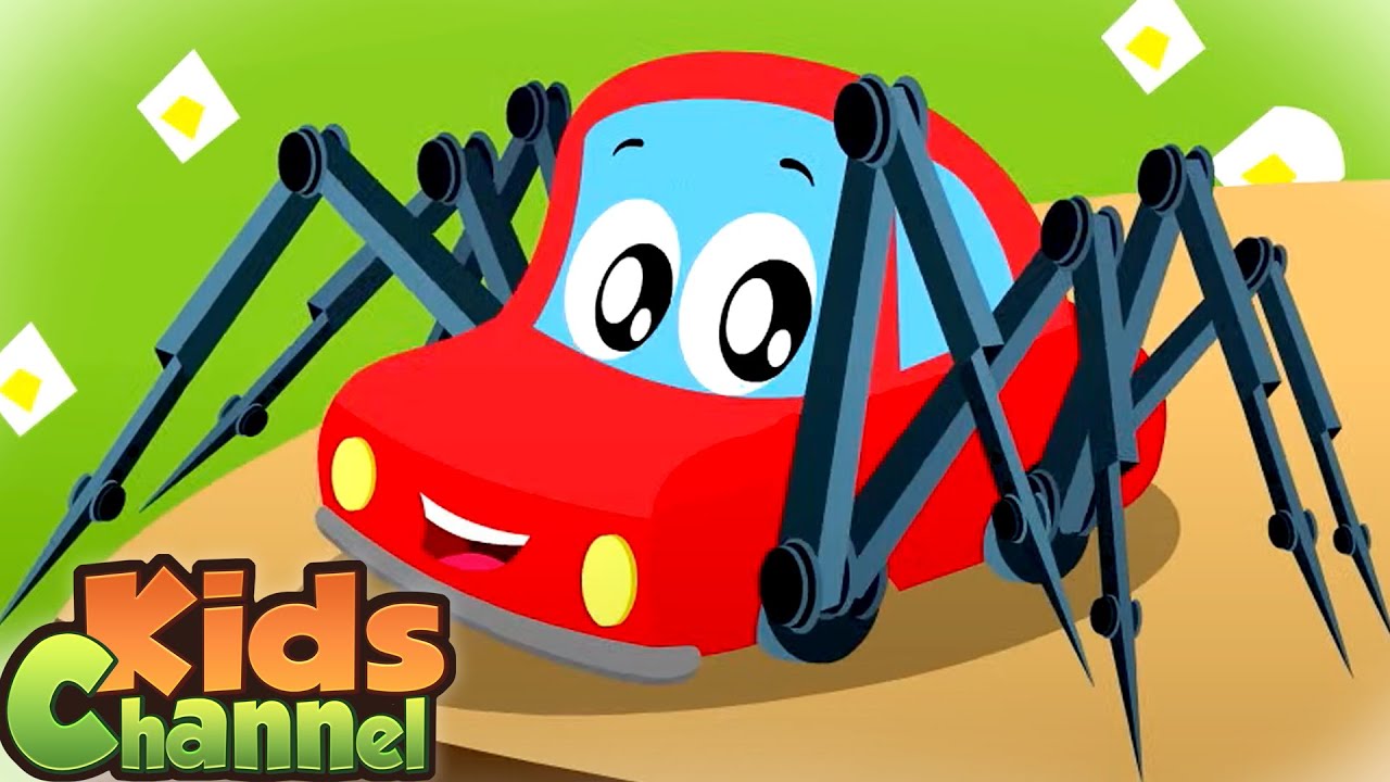 Incy Wincy Spider Song for Children | Little Red Car Cartoons | Videos ...