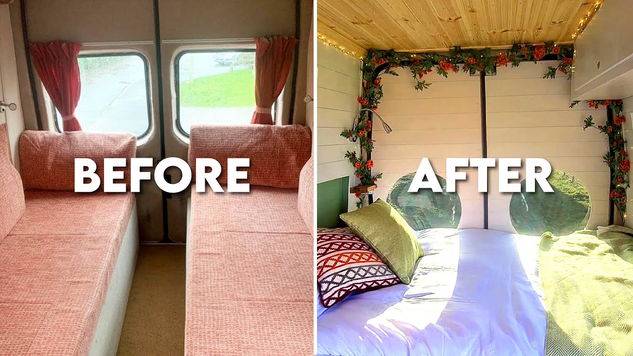 VAN TOUR | How We Converted a Ford Transit Into Beautiful Tiny Home ...