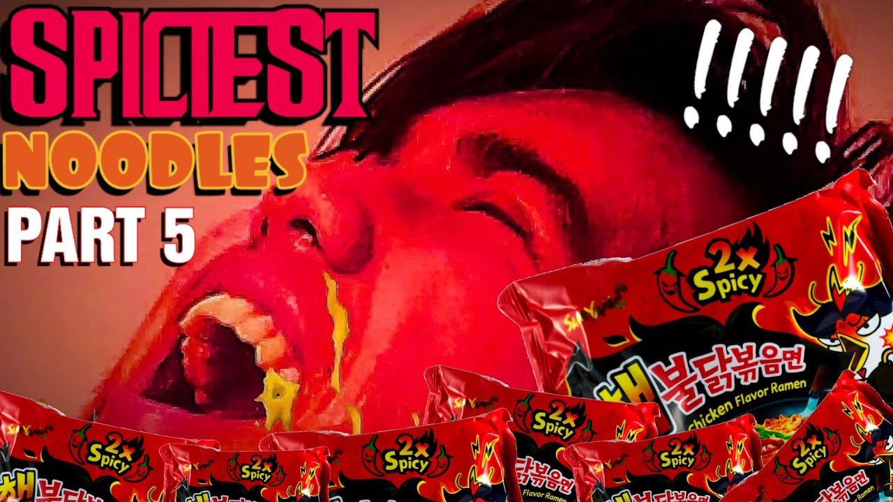 The NUCLEAR 2X SPICY FIRE NOODLE Challenge - YouTube