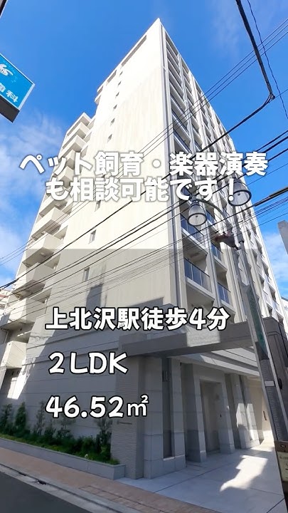 【上北沢駅徒歩4分の2LDK！】専用面積46.52㎡！ - YouTube