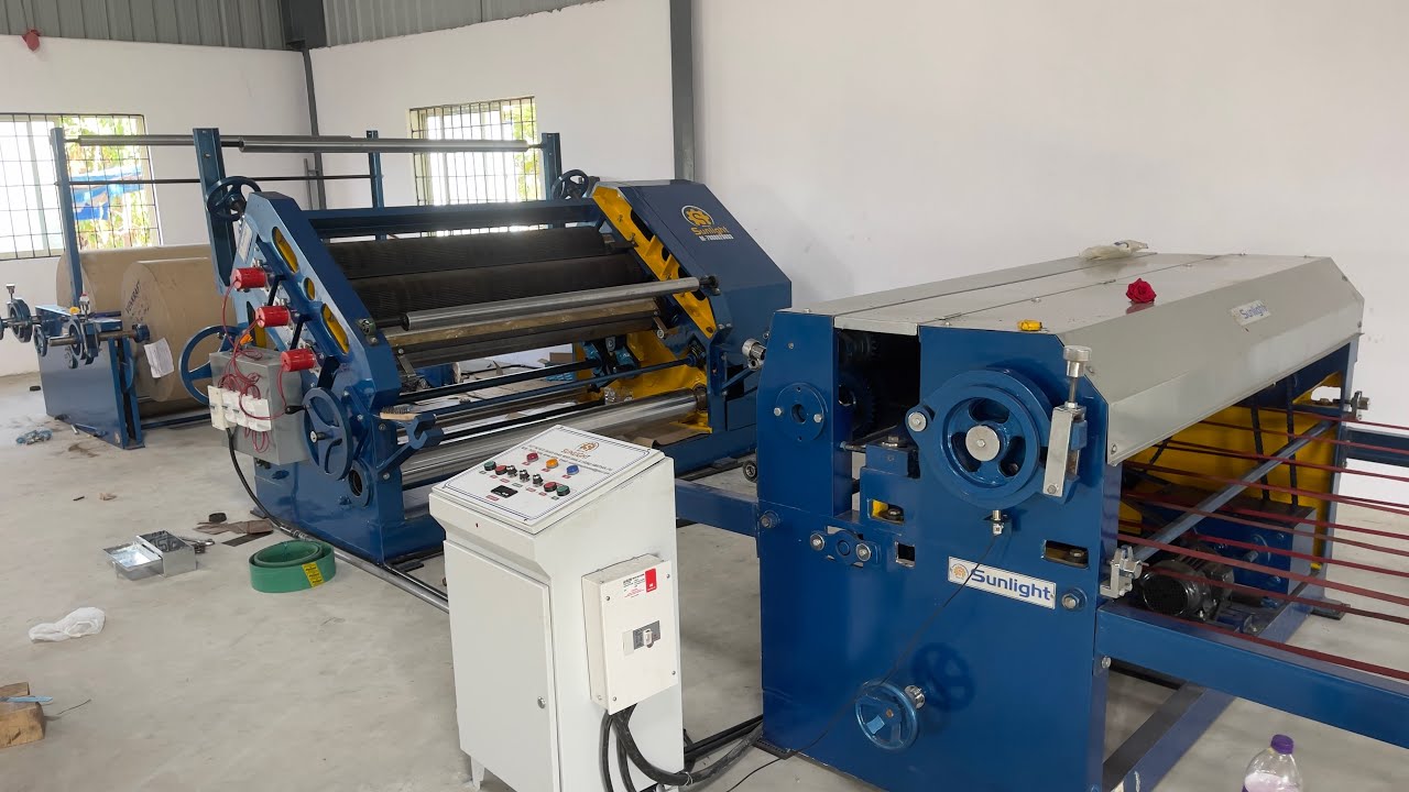 65” bearing mounted high speed oblique type Corrugation machine with ...