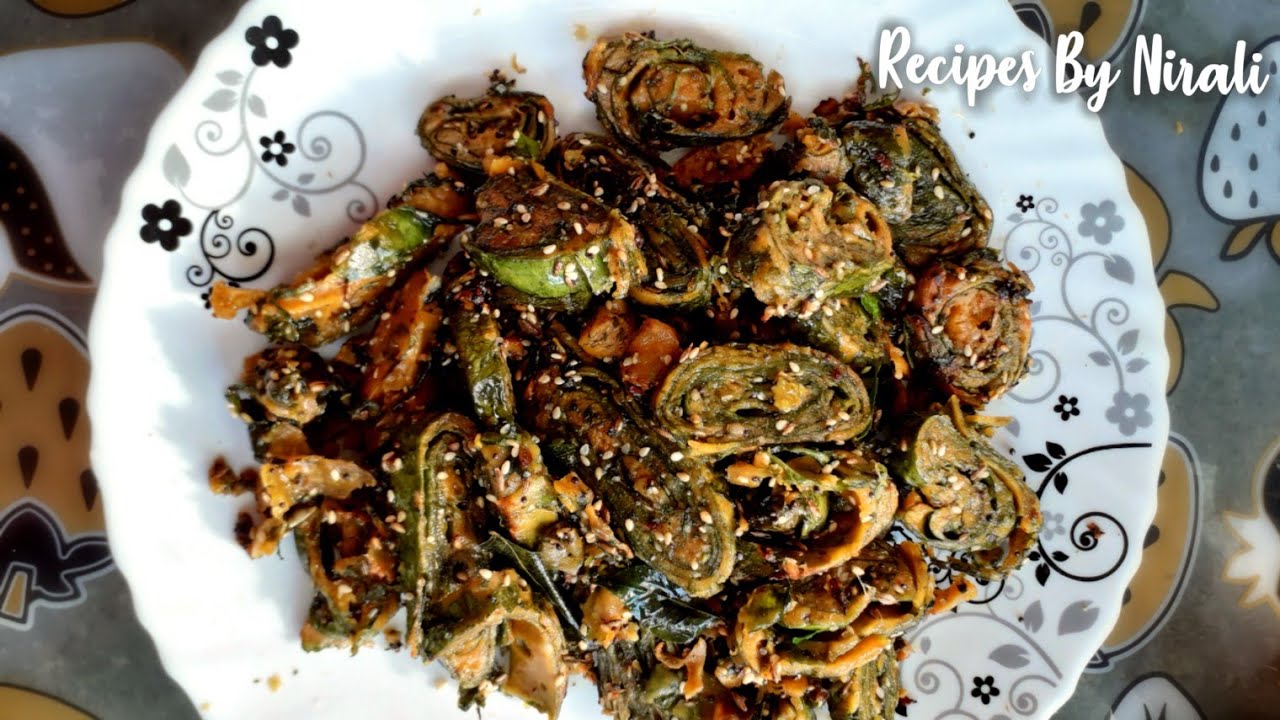 અળવી પાનના પાતરા | अरबी के पतौडे | easy snack | instant recipe ...