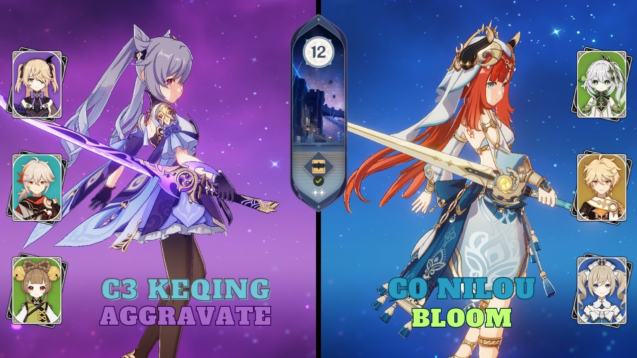 C3 Keqing Aggravate & C0 Nilou Bloom | Genshin Impact 3.6 Spiral Abyss ...