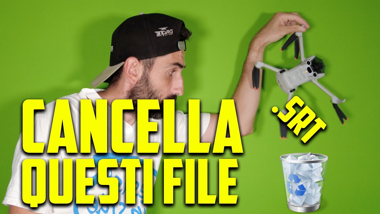 CANCELLA QUESTI FILE dal tuo DRONE DJI Ma perché ? File SRT TUTORIAL ...