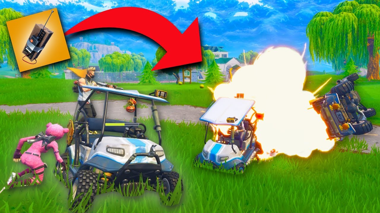 PUTTING C4 ON GOLF KARTS! *THIS IS AMAZING!* | Fortnite Battle Royale ...
