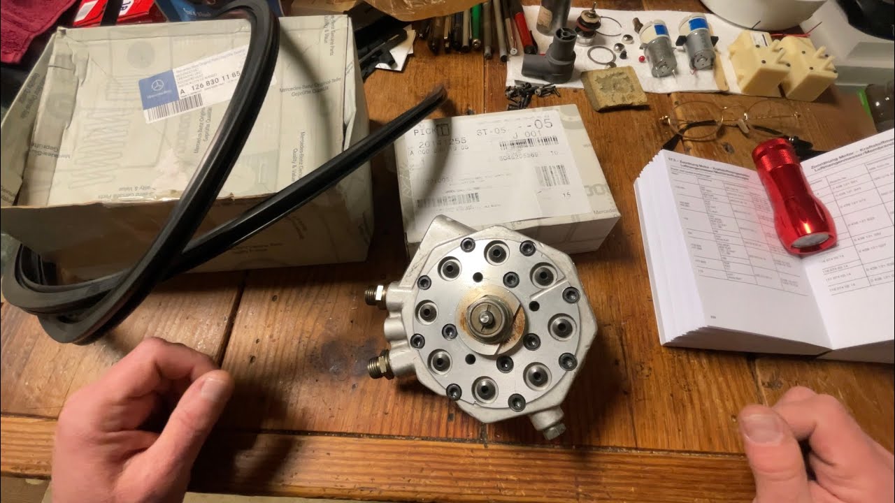 Mercedes - All W126 Bosch Fuel Distributor overhaul, windshield seal ...