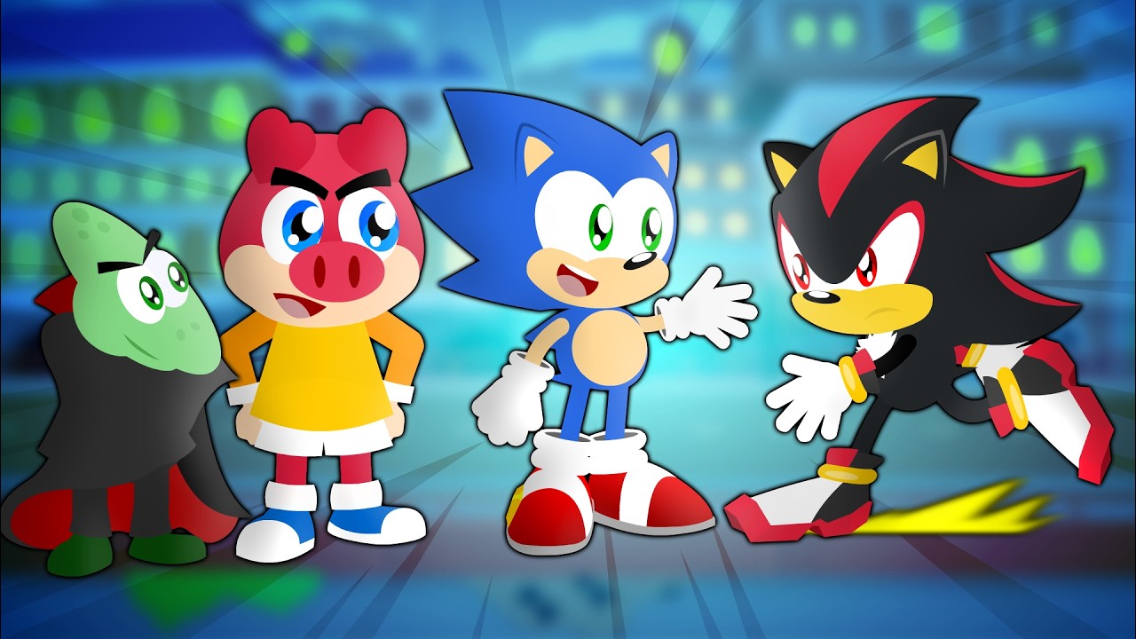 Flonk com Sonic e Shadow - Turma Mirim - YouTube