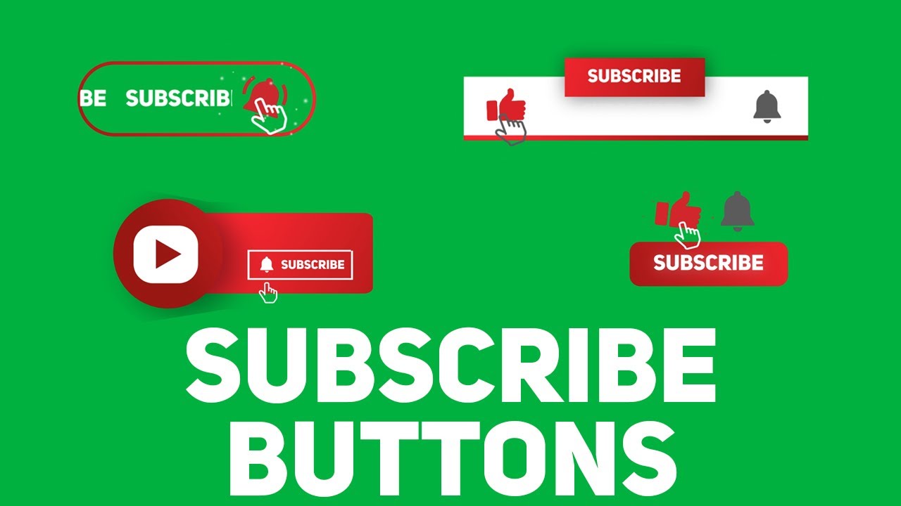 YouTube Subscription Kit | Green Screen | Graphics & Animation - YouTube